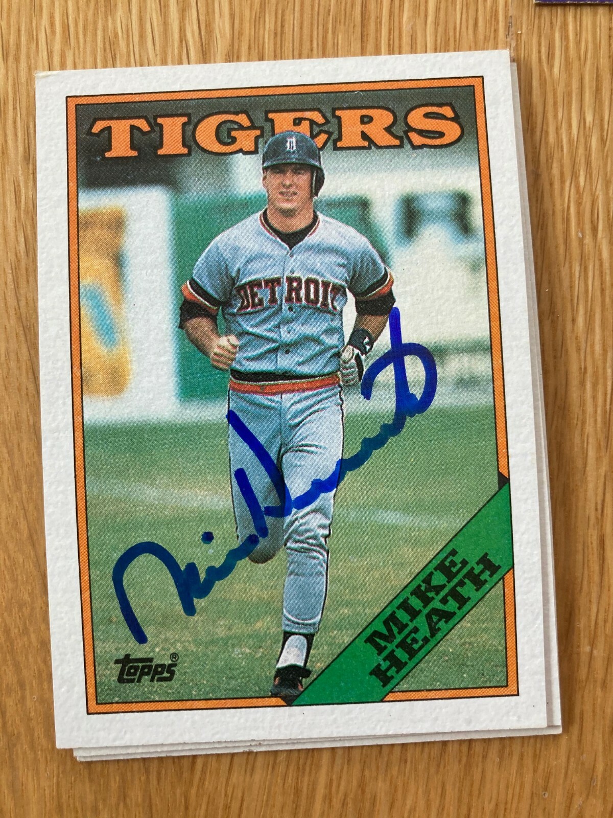 Detroit Tigers Mike Heath signed 1988 Topps card | eBay