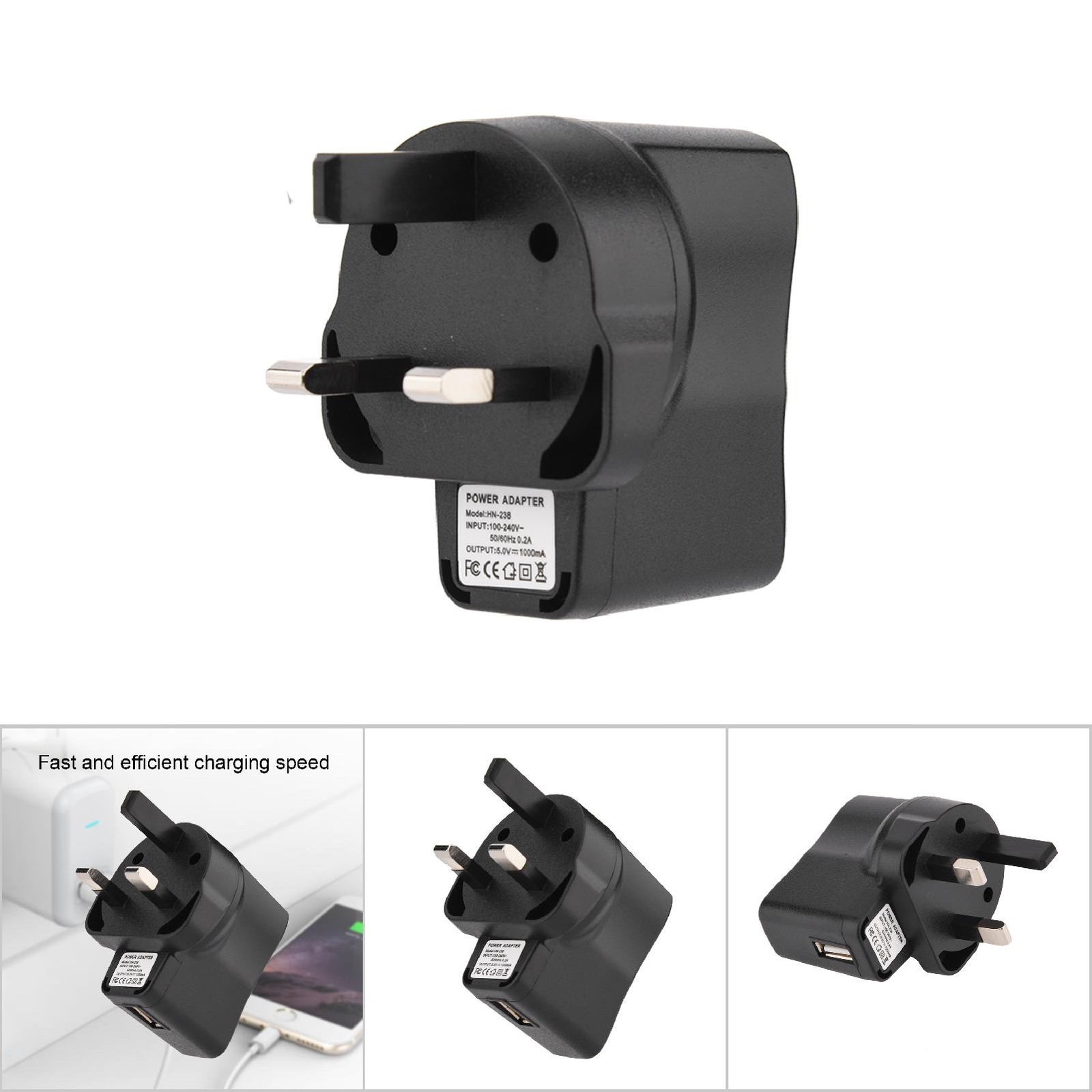(UK)DC 5V USB Charger Plug Power Supply Adapter AC 100V-240V To DC 5 ...