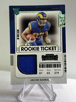 2021 Contenders Football Jacob Harris Rookie Ticket Patch #RTS-JHA ...