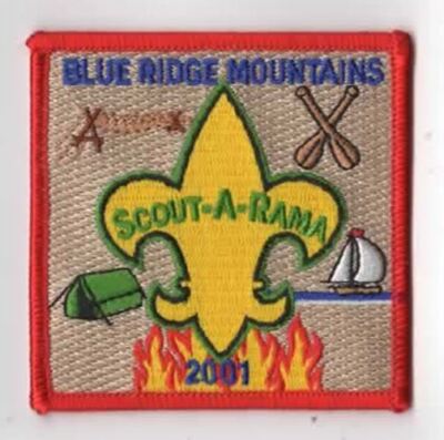 2001 Scout-A-Rama Blue Ridge Mountains RED Bdr. [VA749] | eBay