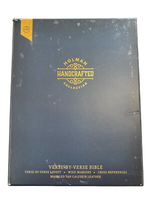 Holman Handcrafted Collection: CSB Verse-By-Verse Reference Bible ...