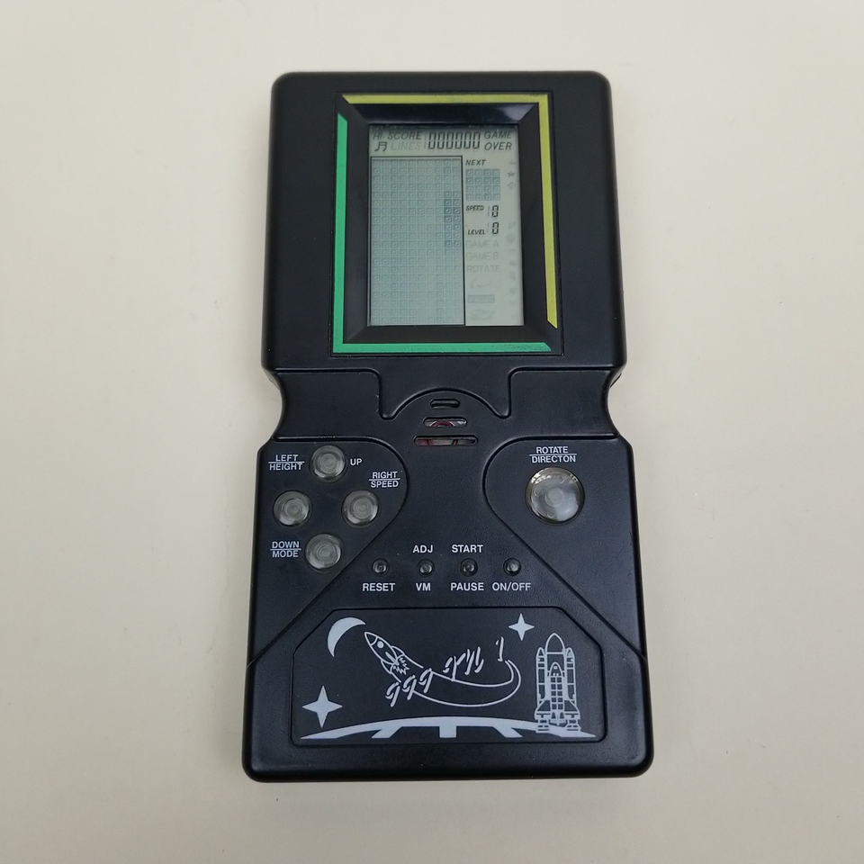 999 In 1 Electronic Handheld Space Game Rocket 1980's Shuttle Black ...