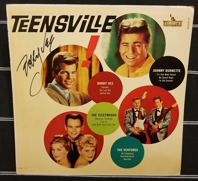 Bobby Vee signed album lp Teensville teen idol crickets 50s 60s ...