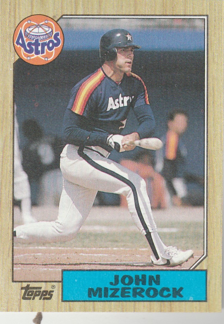 REE SHIPPING-MINT-1987 Topps #408 John Mizerock Houston Astros Baseball ...