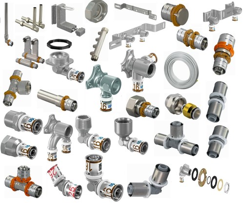 Uponor UniPipe Rohr MLC & S Press Plus Pressfittings Wandscheibe Bogen ...