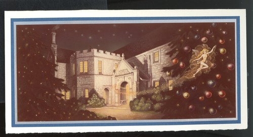 HUGH HEFNER Original Vintage 1980s Playboy Mansion Christmas Card GGA ...