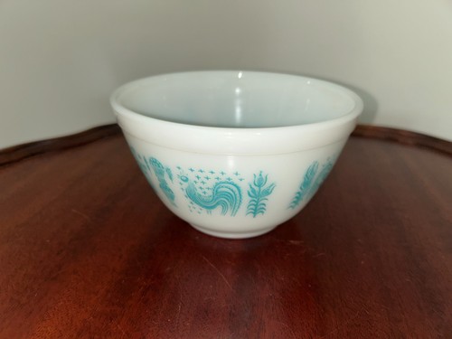 Vintage Pyrex Amish Butterprint Small 1 1/2 PT Mixing Bowl Turquoise ...