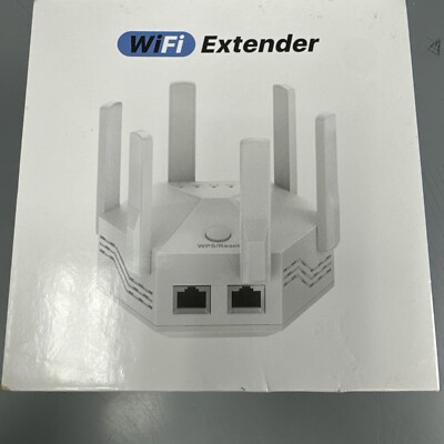 2024 Wi-Fi Extender Signal Booster for Home Powerful 6 Antennas Wi-F ...