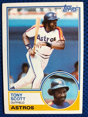 1983 TOPPS #507 TONY SCOTT (HOUSTON ASTROS) BASEBALL CARD EX-MT / NM | eBay