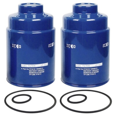 2PCS Diesel Fuel Filter For AC DELCO TP3018 TP3012 12664429 12633243 ...
