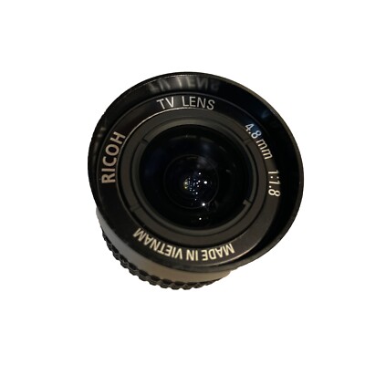 RICOH 4.8mm 1:1.8 TV LENS 081801 | eBay