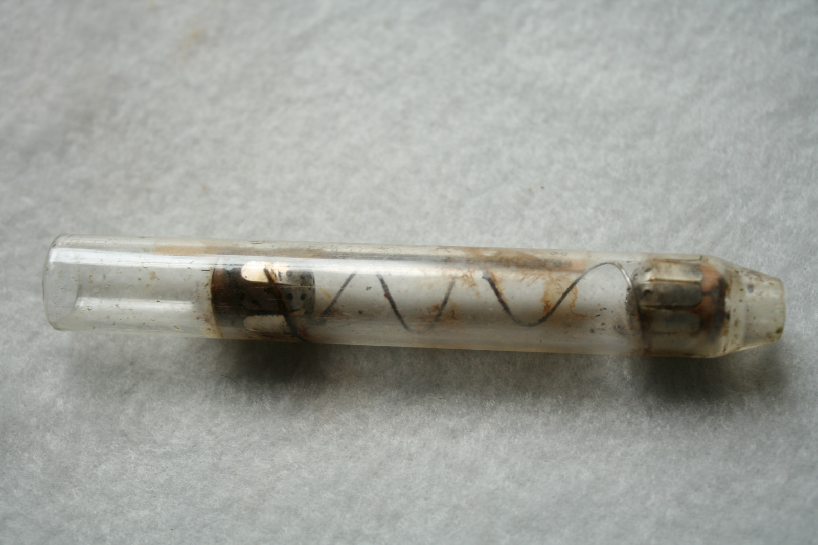 Rare Antique Menthol Inhaler Metal Copper (?) Case Glass Tube Cushman ...