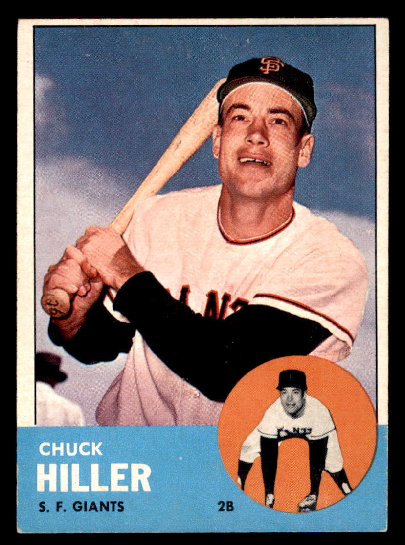 1963 Topps Baseball #185 Chuck Hiller VG/EX+ | eBay