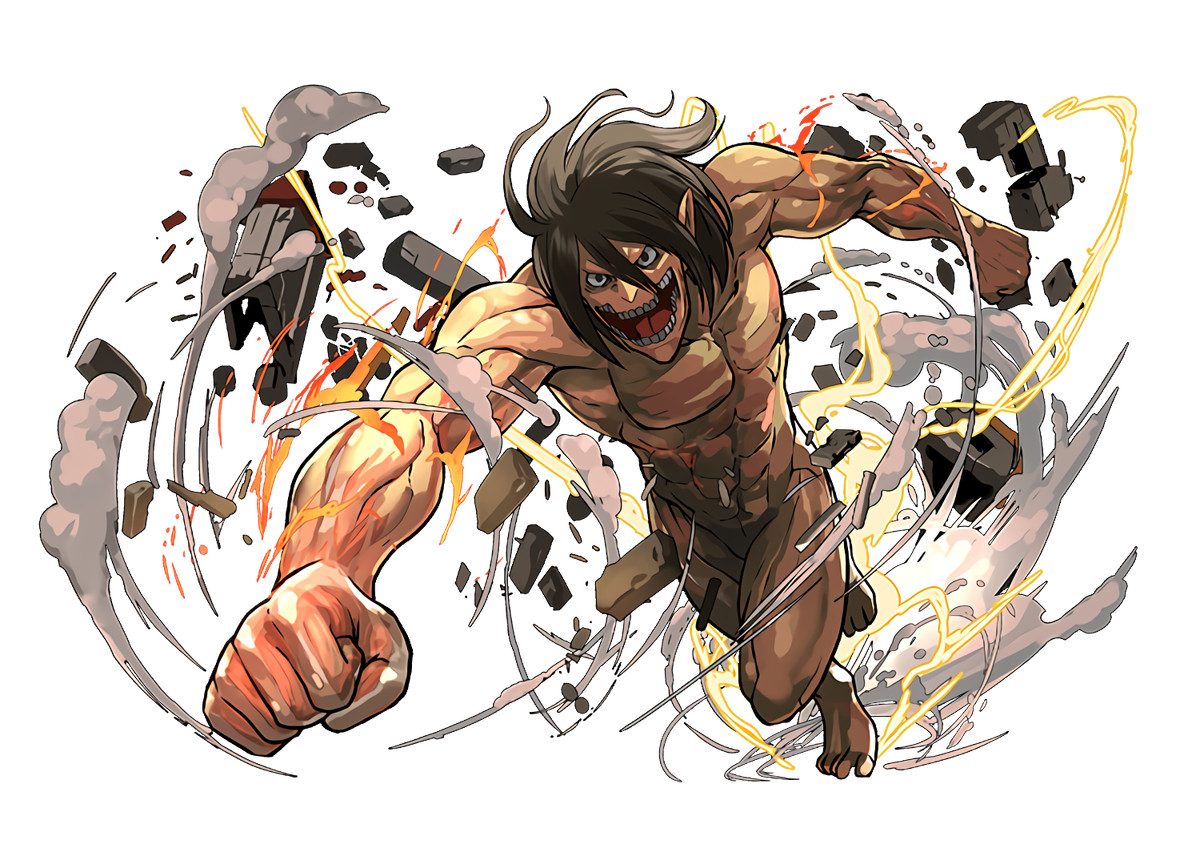Eren Jaeger Titan Form Fight