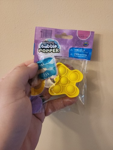 💥NEW~ORB Sensory Bubble Popper Toy~Fidget MINI Yellow Butterfly🦋Calm ...