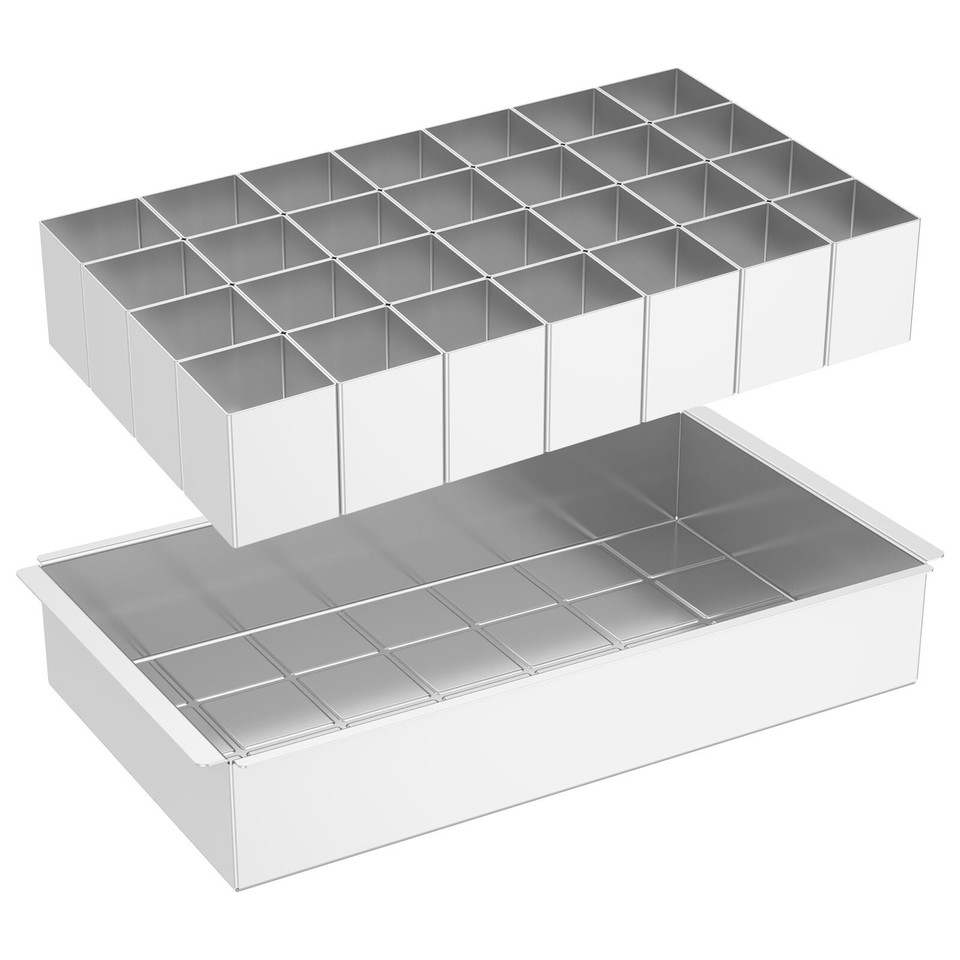 Adjustable Square Cake Pan Aluminum Alloy Numbers and Letters Cake Tin ...