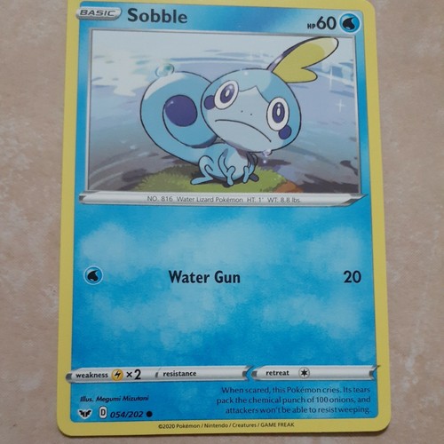Pokémon TCG Sobble Sword & Shield Base Set 054/202 Regular Common | eBay