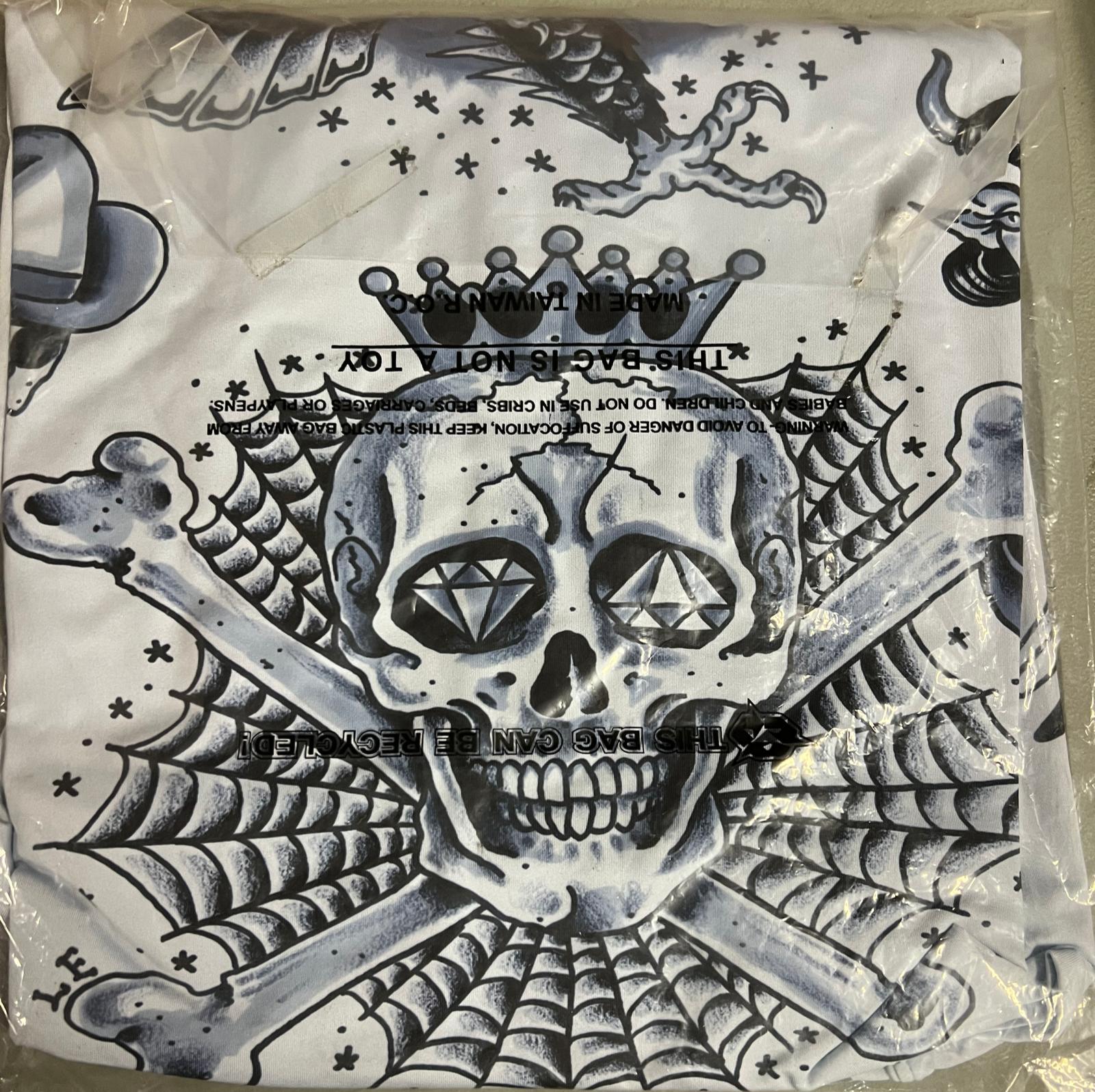 YMX by Yellowman Men's Long Sleeve Rain King of the Dead Tattoo Tee, XL ...