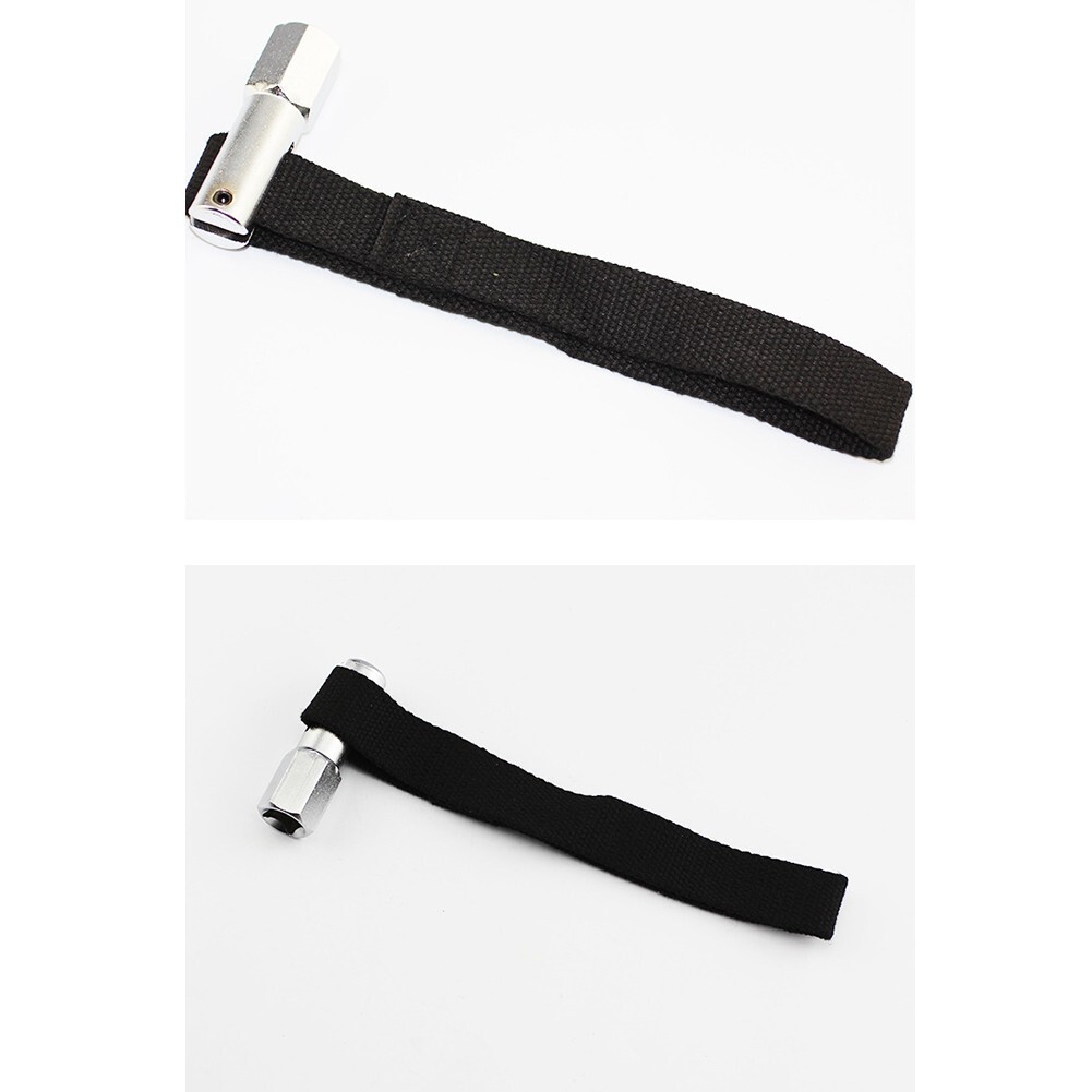 Adjustable 1/2 Square Drive Socket Oil Filter Remover with Nylon Strap ...