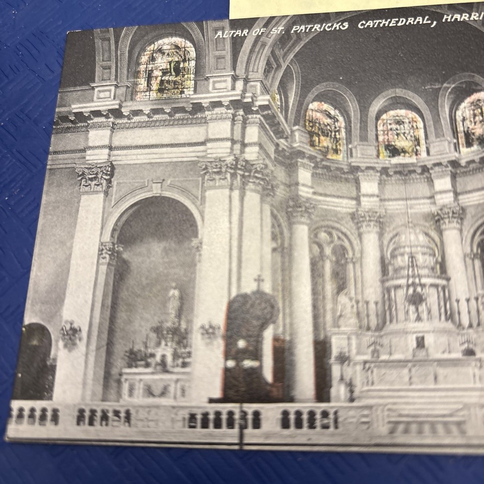 HARRISBURG PA PENNSYLVANIA St. Patrick's Cathedral Vintage German ...