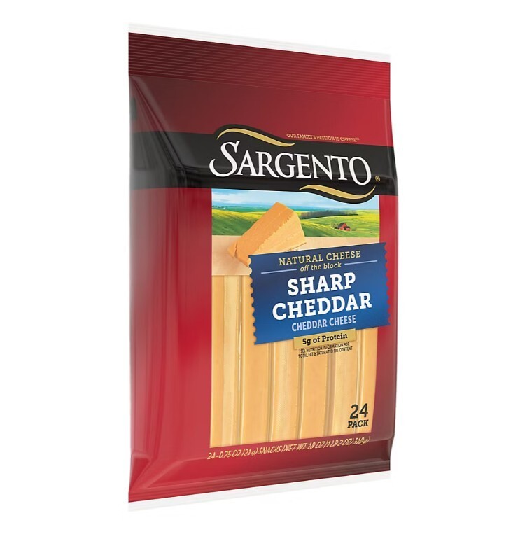 Sargento Natural Sharp Cheddar Cheese Snacks, 24 ct./0.75 oz. | eBay