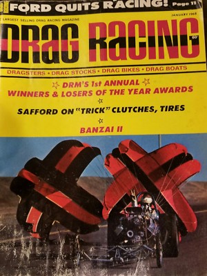 Drag Racing Magazine Jan1968 Drag Boats Bikes Dragsters | eBay