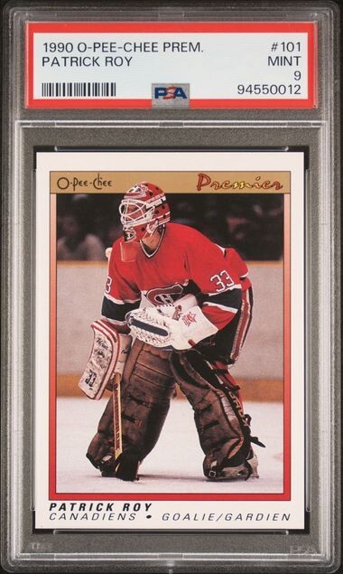 1990 O-PEE-CHEE PREMIER 101 PATRICK ROY PSA 9 | eBay