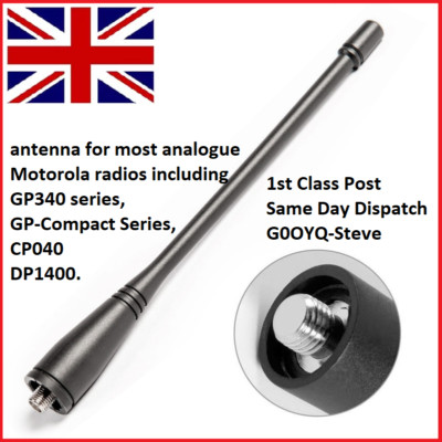 MOTOROLA VHF 150-161 MHz Antenna for GP340 GP360 GP380 GP640 CP040 ...