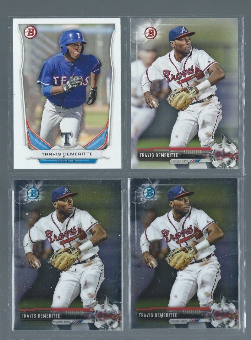 4 CARD LOT OF TRAVIS DEMERITTE ALL ROOKIE CARDS BRAVES #1 | eBay
