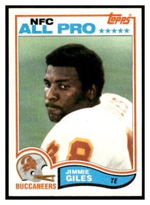 1982 Topps #499 Jimmie Giles Tampa Bay Buccaneers Excellent | eBay