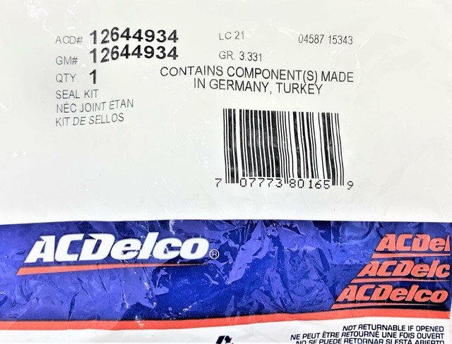 GM Oem-fuel Injection Fuel Injector Seal Kit 12644934 for sale online ...