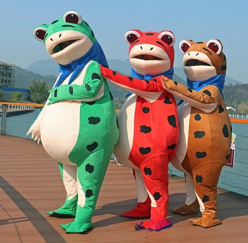 Frog Walking Mascot Clothing Fur Halloween Set Role-playing Party ...