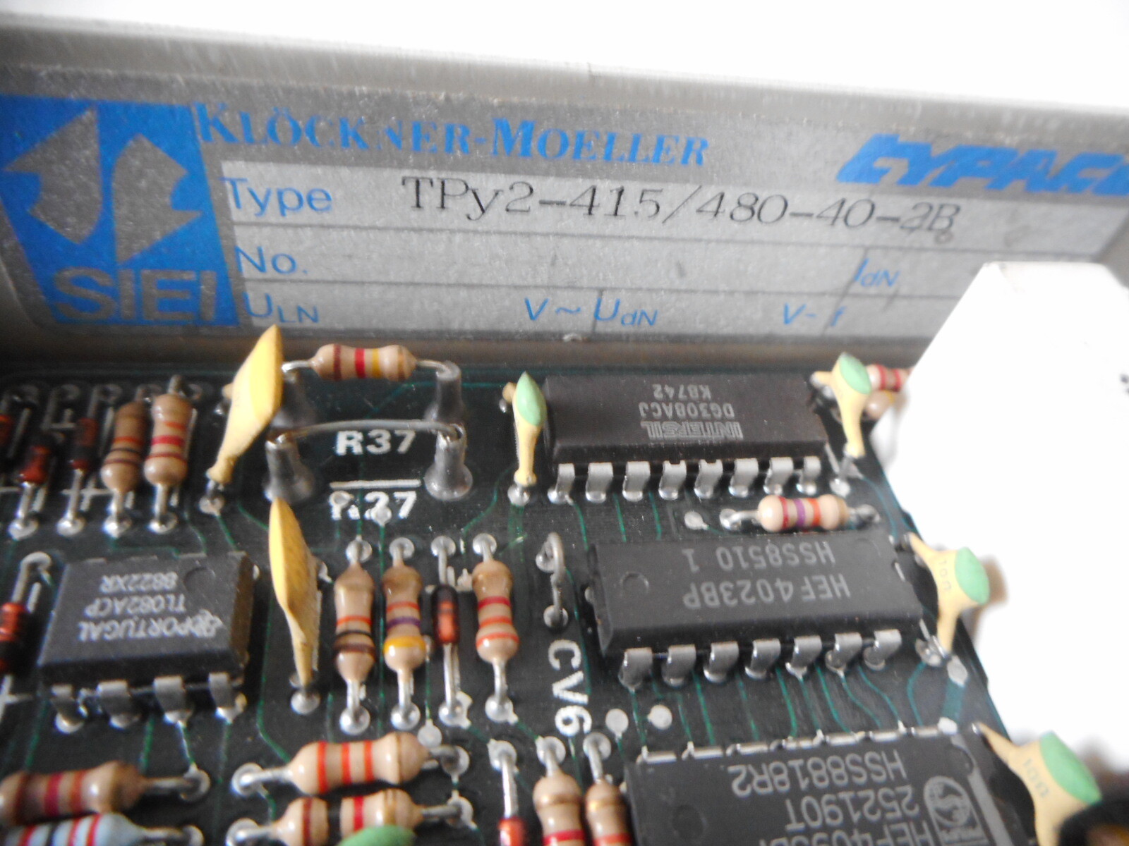 KLOCKNER MOELLER SIEI TYPACT DRIVE Armature Field Converter - TPy2-415/ ...