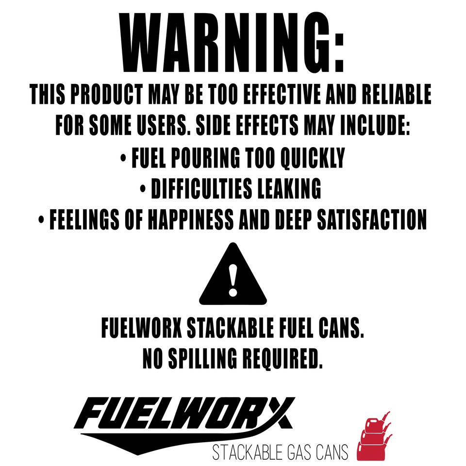 Fuelworx Made in the USA Stackable Easy Pour Diesel/Gas Can CARB ...