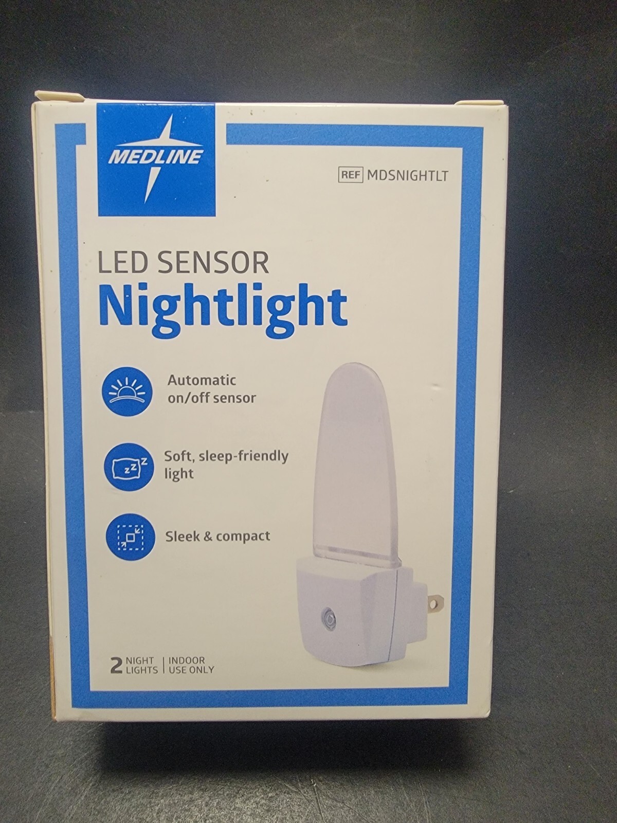 2 Set Medline LED Sensor Night Light Automatic On/off for sale online ...