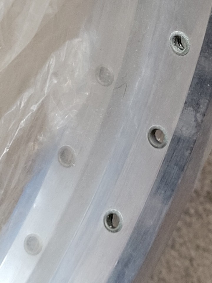 old mid school Sun 20 inch Rhyno lite double wall 36 hole rims hoops ...