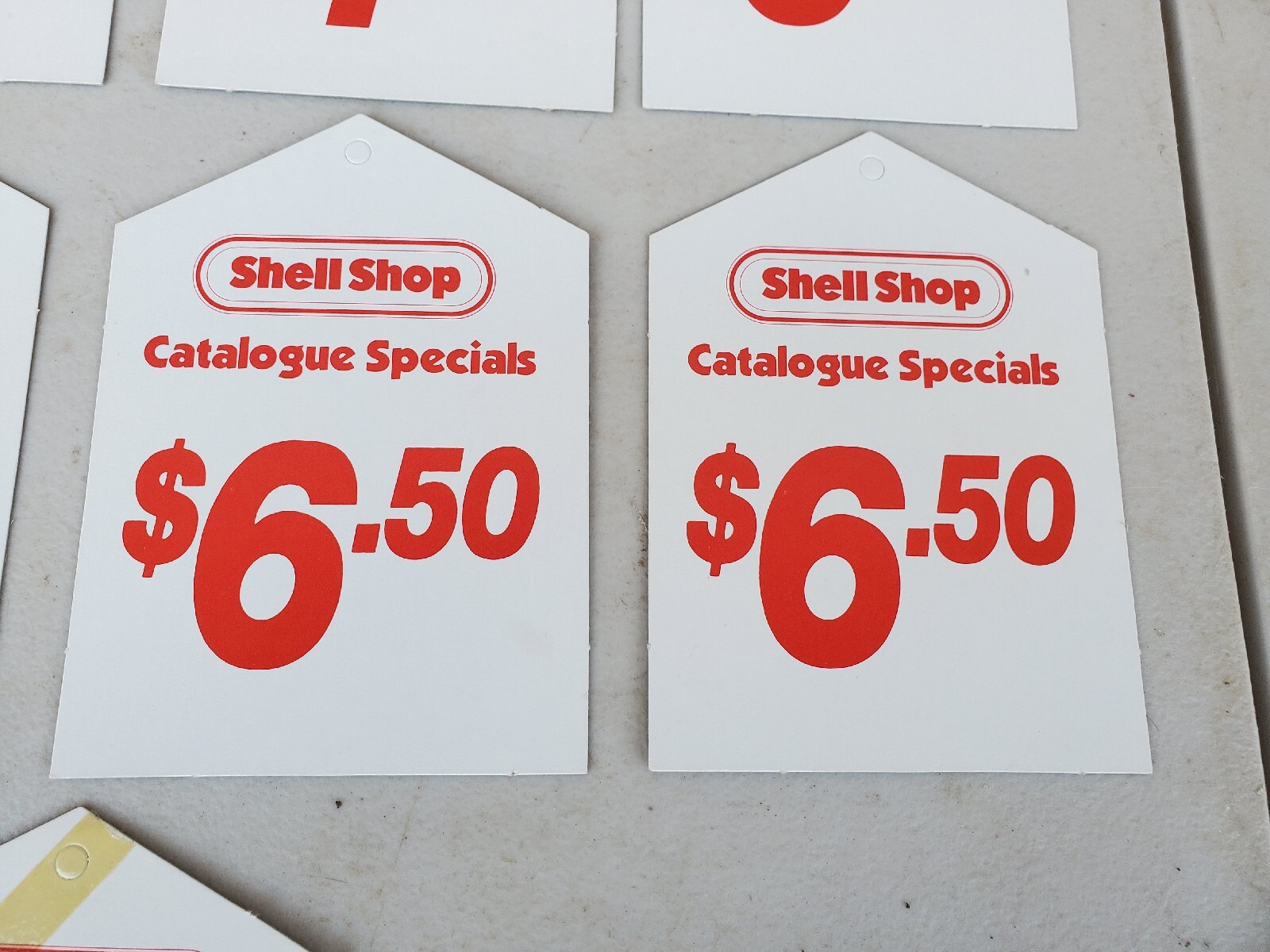 10x NOS Vintage Shell Shop Price Tags | eBay