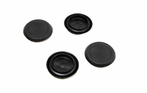 4 Genuine CAPLUGS Brand Flexible 33-34mm Black Plastic Hole Plugs BPFE ...