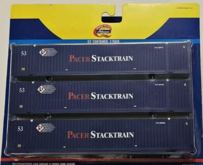 26524 Athearn Pacer Stacktrain 53' Jindo Containers | eBay