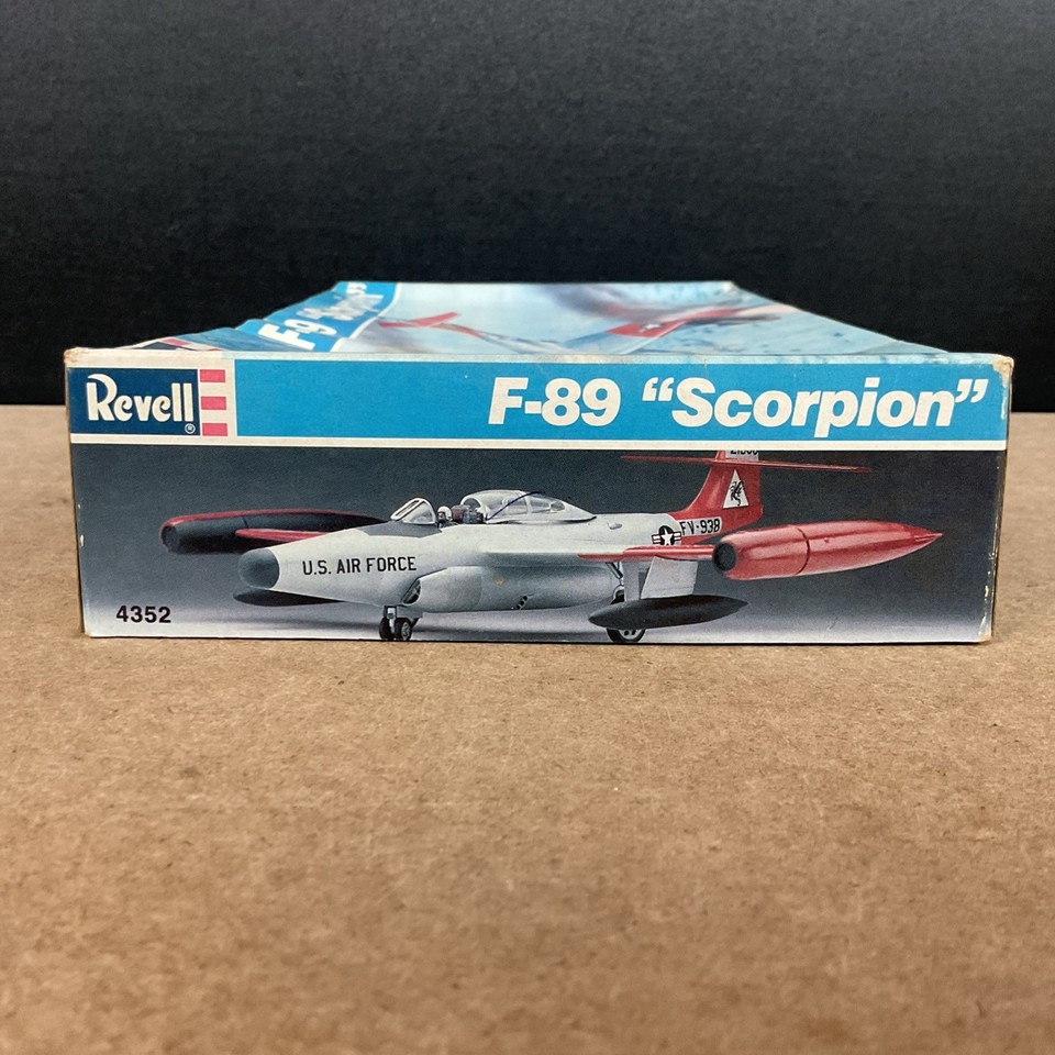 Vintage Revell F-89 Scorpion Plastic Model Kit 4352 - As Is | eBay
