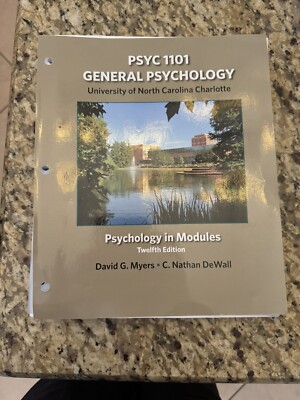 PSYC 1101 General Psychology 12th edition by David G. Myers & C. Nathan ...