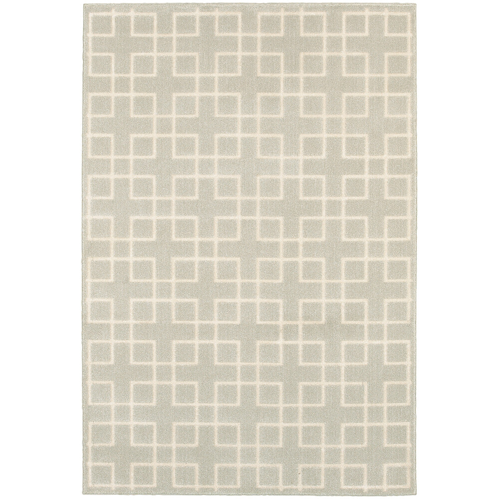 Ivory Blocks Cubes Squares Geometric Area Rug 6140Y - Aprx 9' 10" x 12 ...