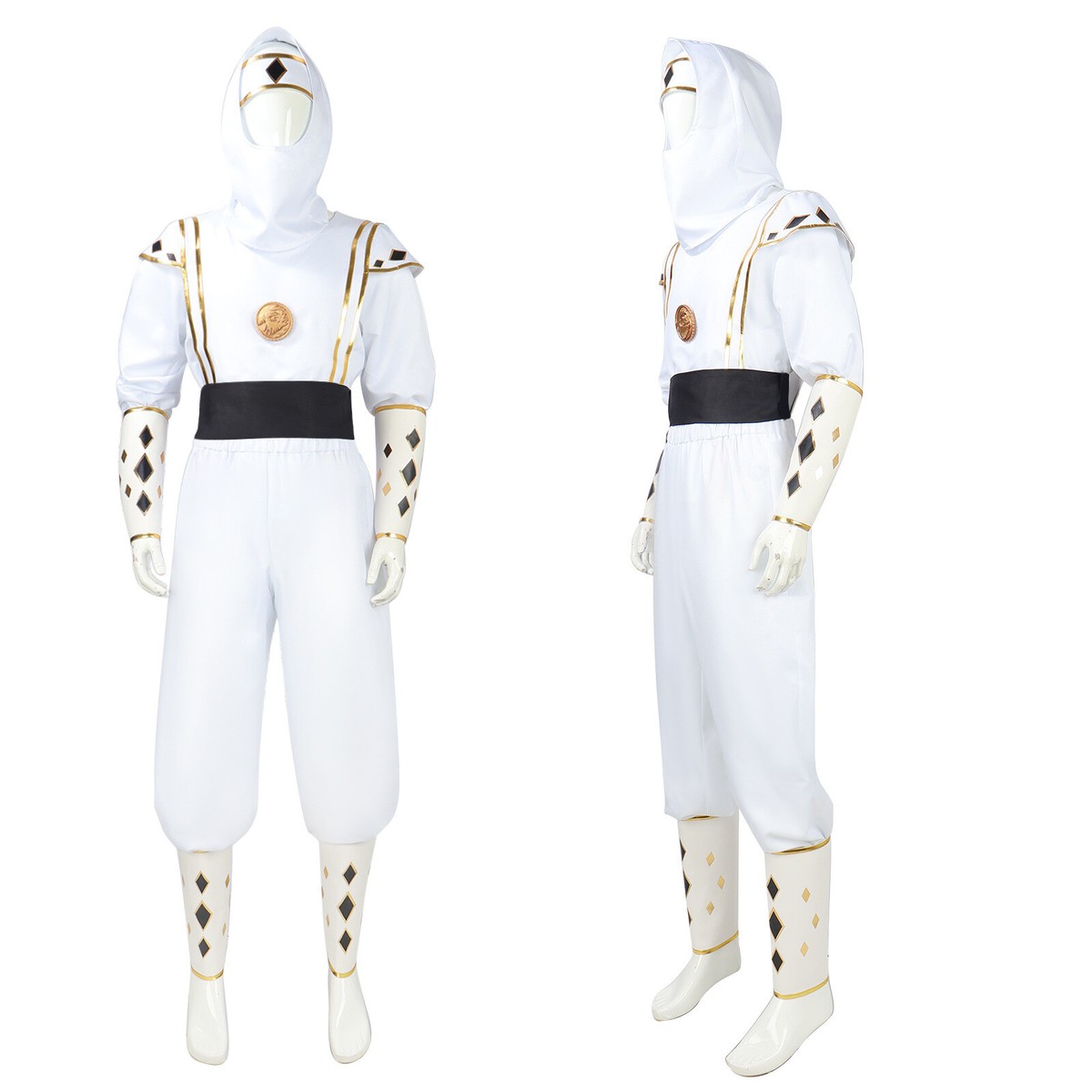 White Ranger Costume For Adults White Ranger Power Rangers Full Face