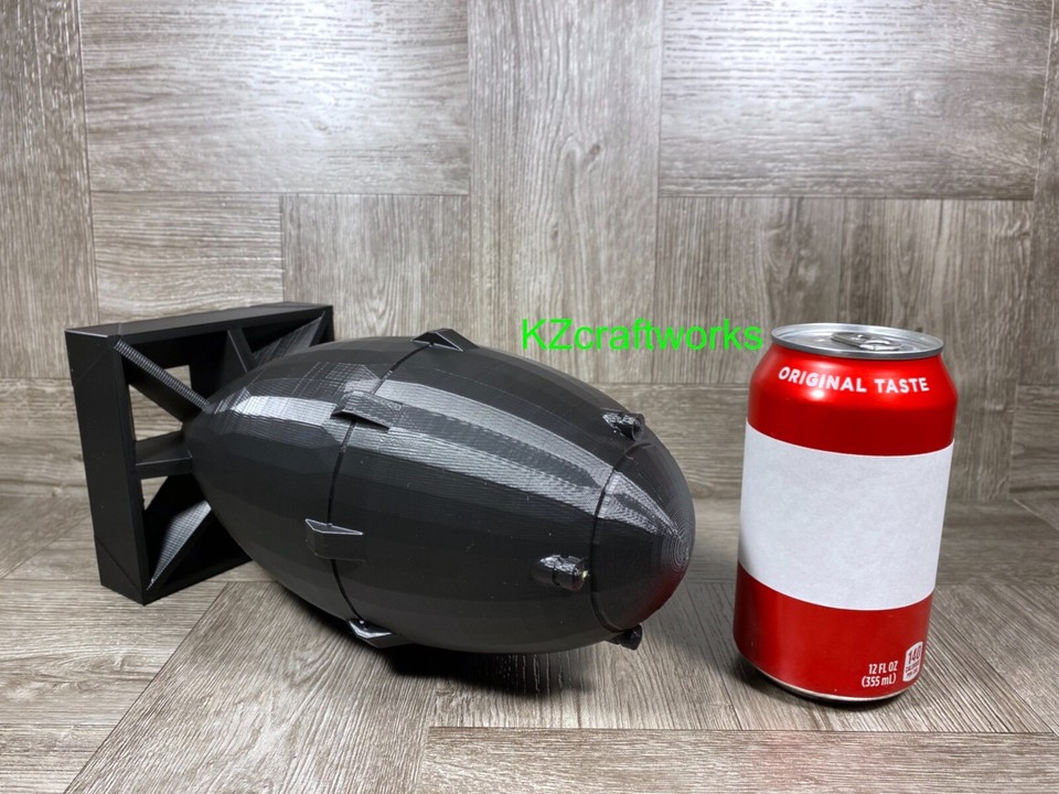 Fat Man & Little Boy Atom Bomb Models - 3D Printed 1/12 - WW2 US ...