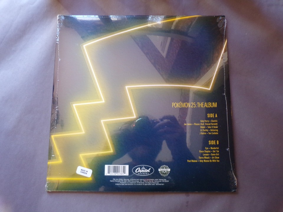 Pokemon 25 The Album Limited Ed Red & White Vinyl 2021 Sealed LP | eBay