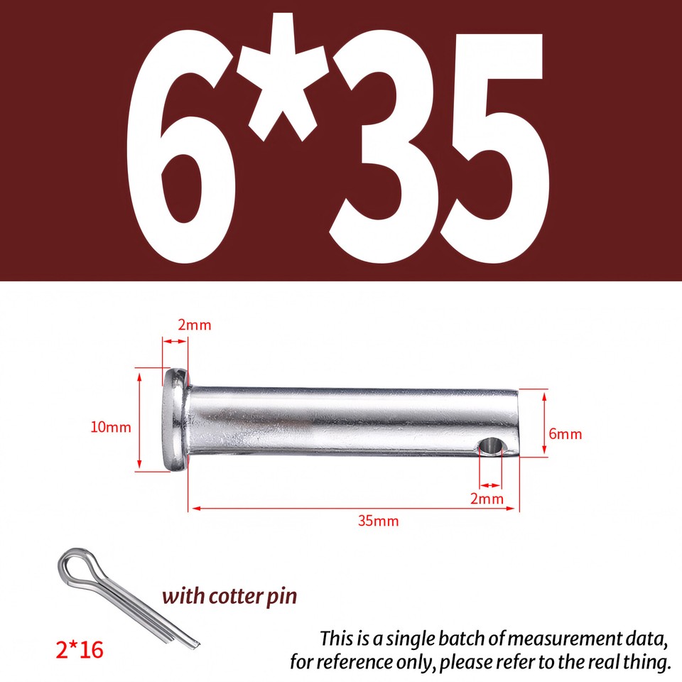 Clevis Pin Hinge Pin Rigging Pin All Sizes 6MM 8MM 10MM 304 Stainless ...