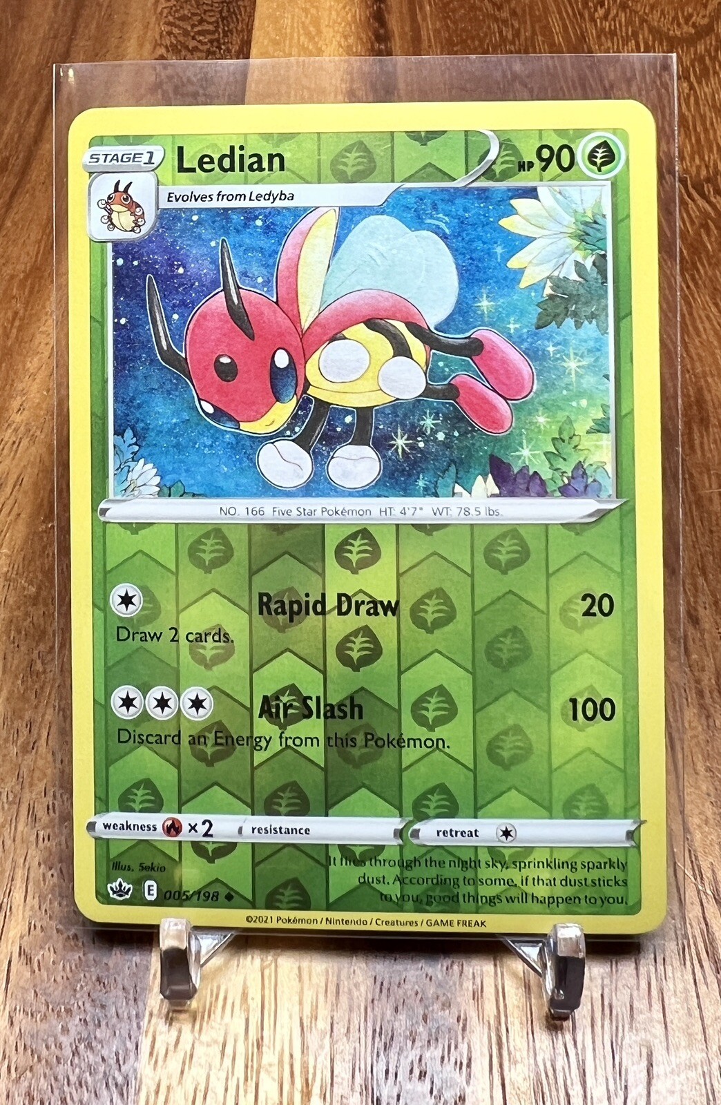 Ledian 005/198 Reverse Holo Chilling Reign Pokemon Card NM | eBay