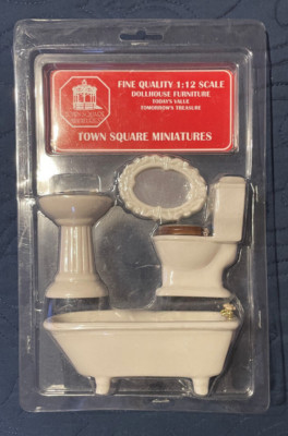 Town Square Miniatures 4 Pc Bathroom Set New Unopened | eBay
