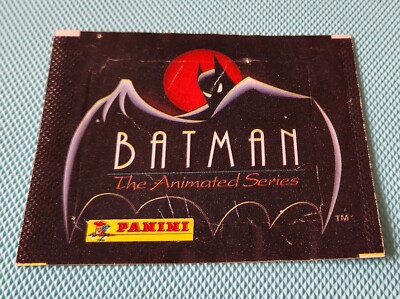 BATMAN 1993 The Animated Series vintage EMPTY Stickers pack PANINI DC ...