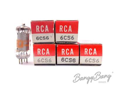 5 Vintage RCA 6CS6/EH90 sharp cut-off Heptode Audio Vacuum Tube Valve ...